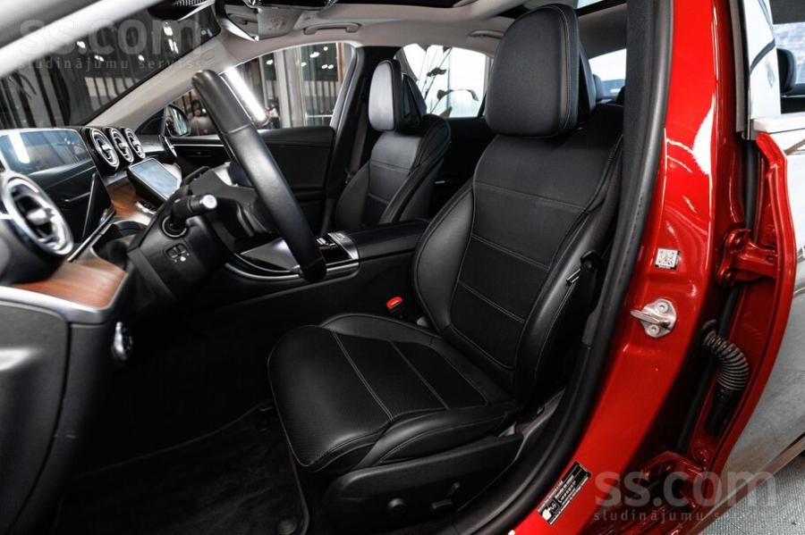 Red Mercedes-Benz C 300 2022 in Riga, with an engine capacity of 2.00 L and mileage of 85 thousand km for 32700 €, photo 22 on AUTOMOTO.COM.LV