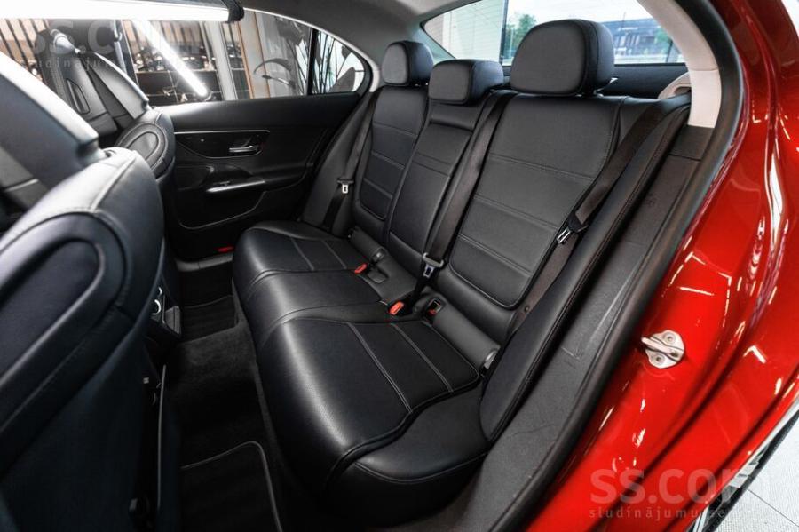 Red Mercedes-Benz C 300 2022 in Riga, with an engine capacity of 2.00 L and mileage of 85 thousand km for 32700 €, photo 24 on AUTOMOTO.COM.LV
