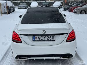 White Mercedes-Benz C 300 2015 in Vilnius, with an engine capacity of 2.00 L and mileage of 130 thousand km for 17000 €, photo 3 on AUTOMOTO.COM.LV