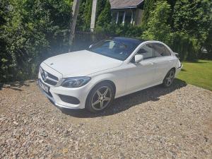 White Mercedes-Benz C 300 2017 in Vilnius, with an engine capacity of 2.00 L and mileage of 135 thousand km for 11000 €, photo  on AUTOMOTO.COM.LV