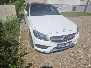 White Mercedes-Benz C 300 2017 in Vilnius, with an engine capacity of 2.00 L and mileage of 135 thousand km for 9900 €, photo 18 on AUTOMOTO.COM.LV