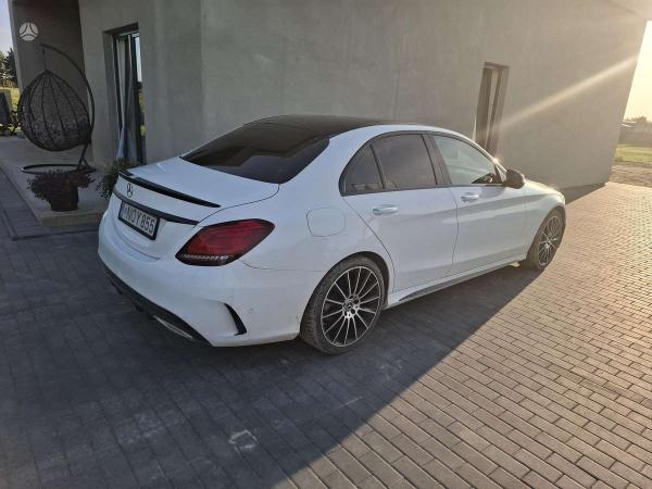 White Mercedes-Benz C 300 2020 in Siauliai, with an engine capacity of 2.00 L and mileage of 110 thousand km for 16500 €, photo 3 on AUTOMOTO.COM.LV
