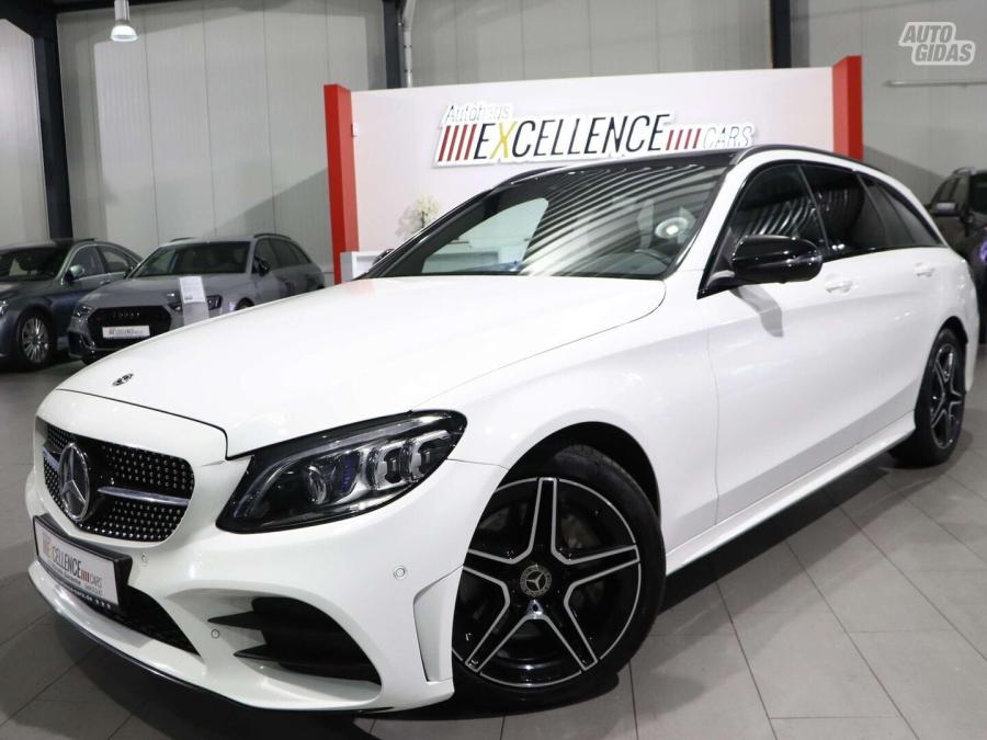 White Mercedes-Benz C 300 2020 in Kaunas, with an engine capacity of 2.00 L and mileage of 90 thousand km for 32242 €, photo 4 on AUTOMOTO.COM.LV