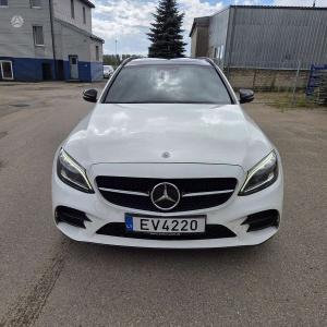 White Mercedes-Benz C 300 2021 in Taurage, with an engine capacity of 2.00 L and mileage of 119 thousand km for 21950 €, photo 4 on AUTOMOTO.COM.LV