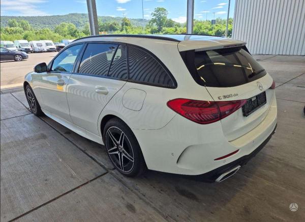 White Mercedes-Benz C 300 2024 in Klaipeda, with an engine capacity of 1.99 L and mileage of 63 thousand km for 14300 €, photo 2 on AUTOMOTO.COM.LV