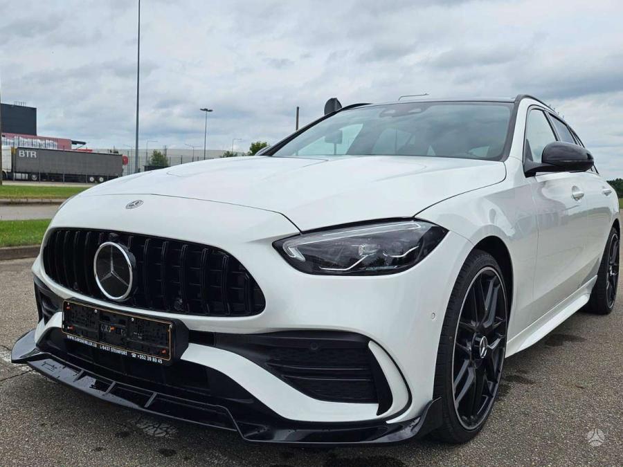 White Mercedes-Benz C 300 2025 in Panevezys, with an engine capacity of 2.00 L and mileage of 41 thousand km for 41000 €, photo 1 on AUTOMOTO.COM.LV