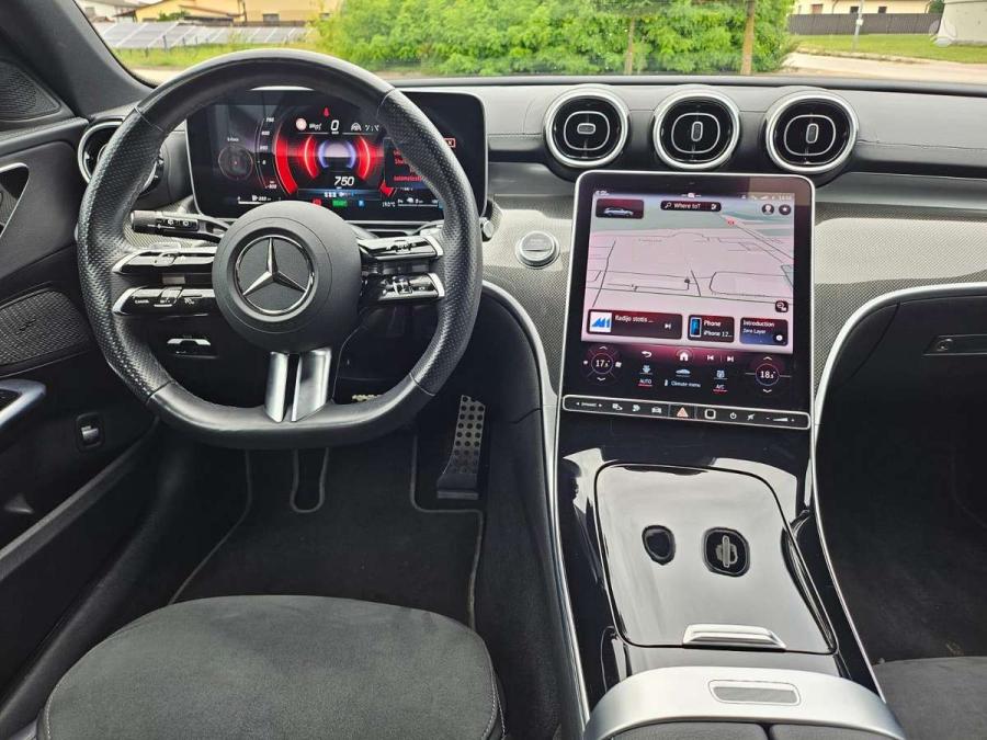 White Mercedes-Benz C 300 2025 in Panevezys, with an engine capacity of 2.00 L and mileage of 41 thousand km for 41000 €, photo 24 on AUTOMOTO.COM.LV