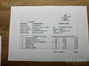 Black Mercedes-Benz c-320 2008 in Riga, with an engine capacity of 3.00 L and mileage of 392 thousand km for 5500 €, photo 18 on AUTOMOTO.COM.LV