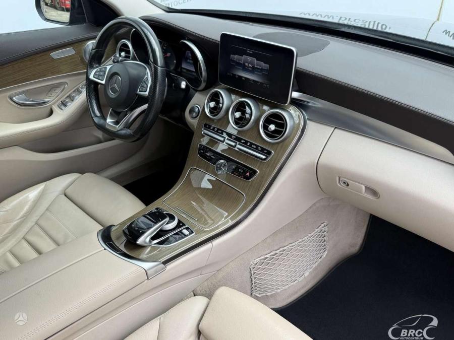 Black Mercedes-Benz C 350 2015 in Klaipeda, with an engine capacity of 1.99 L and mileage of 261 thousand km for 13400 €, photo 14 on AUTOMOTO.COM.LV