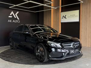 Black Mercedes-Benz C 350 2018 in Kaunas, with an engine capacity of 1.99 L and mileage of 156 thousand km for 17490 €, photo 3 on AUTOMOTO.COM.LV