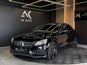 Black Mercedes-Benz C 350 2018 in Kaunas, with an engine capacity of 1.99 L and mileage of 156 thousand km for 17490 €, photo 6 on AUTOMOTO.COM.LV