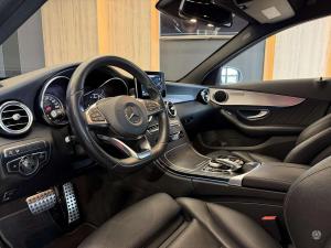 Black Mercedes-Benz C 350 2018 in Kaunas, with an engine capacity of 1.99 L and mileage of 156 thousand km for 17490 €, photo 13 on AUTOMOTO.COM.LV