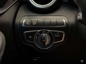 Black Mercedes-Benz C 350 2018 in Kaunas, with an engine capacity of 1.99 L and mileage of 156 thousand km for 17490 €, photo 29 on AUTOMOTO.COM.LV