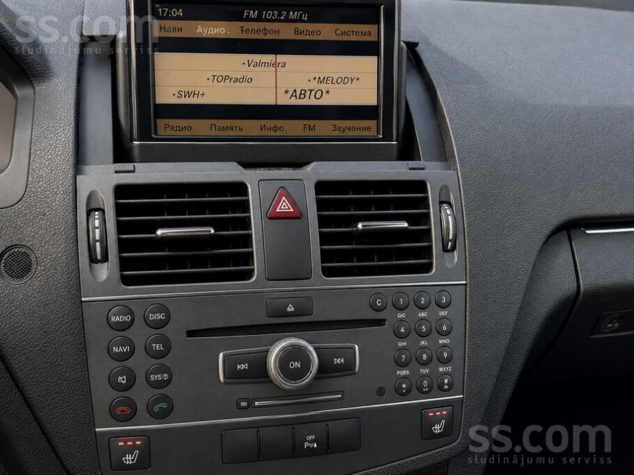 Черный Мерседес Ц 350 2010 в Рига, объемом двигателя 3.00 л и пробегом 211 тыс. км за 6490 €, фото 20 на AUTOMOTO.COM.LV