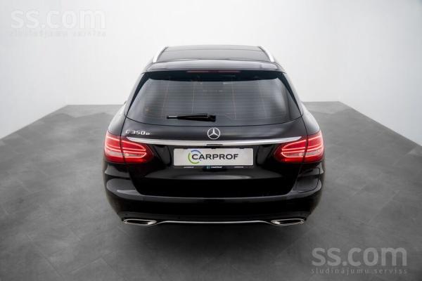 Black Mercedes-Benz C 350 2017 in Tallinn, with an engine capacity of 2.00 L and mileage of 142 thousand km for 12999 €, photo 6 on AUTOMOTO.COM.LV