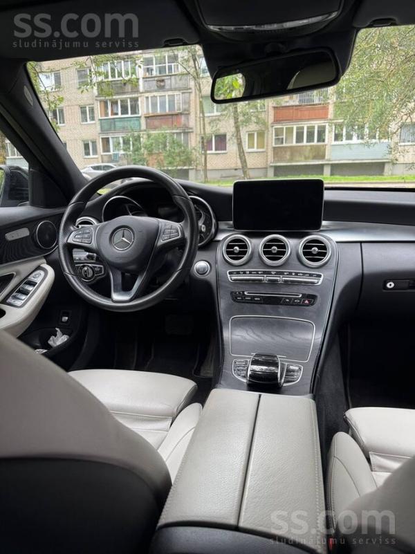 Black Mercedes-Benz C 350 2017 in Riga, with an engine capacity of 2.00 L and mileage of 227 thousand km for 12400 €, photo 9 on AUTOMOTO.COM.LV