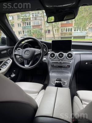 Black Mercedes-Benz C 350 2017 in Riga, with an engine capacity of 2.00 L and mileage of 227 thousand km for 12400 €, photo 10 on AUTOMOTO.COM.LV