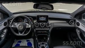 Black Mercedes-Benz C 350 2018 in Riga, with an engine capacity of 2.00 L and mileage of 202 thousand km for 11490 €, photo 13 on AUTOMOTO.COM.LV