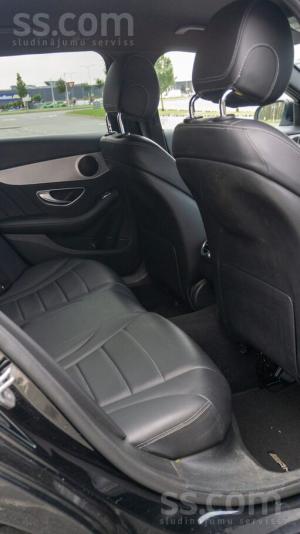 Black Mercedes-Benz C 350 2018 in Riga, with an engine capacity of 2.00 L and mileage of 202 thousand km for 11490 €, photo 29 on AUTOMOTO.COM.LV