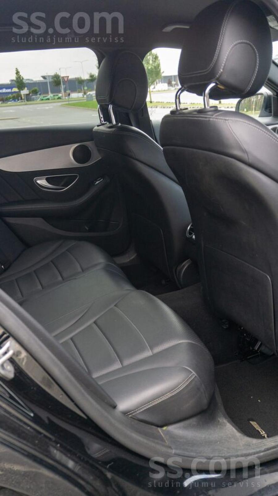 Black Mercedes-Benz C 350 2018 in Riga, with an engine capacity of 2.00 L and mileage of 202 thousand km for 11490 €, photo 29 on AUTOMOTO.COM.LV