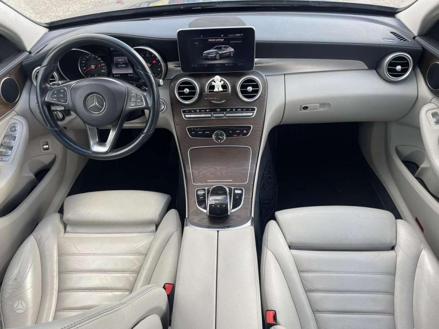 Grey Mercedes-Benz C 350 2015 in Telschi, with an engine capacity of 1.99 L and mileage of 230 thousand km for 14499 €, photo 13 on AUTOMOTO.COM.LV