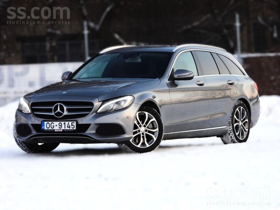 Grey Mercedes-Benz C 350 2015 in Riga, with an engine capacity of 2.00 L and mileage of 304 thousand km for 14790 €, photo 1 on AUTOMOTO.COM.LV