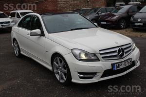 White Mercedes-Benz C 350 2012 in Liepaja, with an engine capacity of 3.50 L and mileage of 128 thousand km for 12700 €, photo  on AUTOMOTO.COM.LV