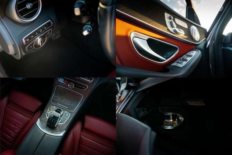 Pelēks Mercedes-Benz c-400 2016 Viļņa, ar dzinēja tilpumu 3.00 L un nobraukumu 170 tūkst. km par 19700 €, foto 19 vietnē AUTOMOTO.COM.LV