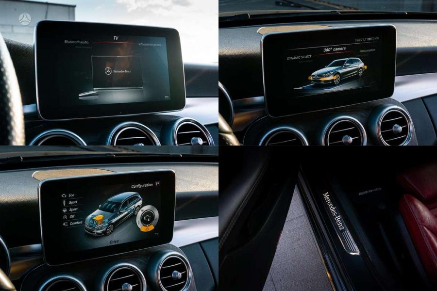 Pelēks Mercedes-Benz c-400 2016 Viļņa, ar dzinēja tilpumu 3.00 L un nobraukumu 170 tūkst. km par 19700 €, foto 21 vietnē AUTOMOTO.COM.LV