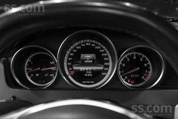 Melns Mercedes-Benz C 63 AMG 2013 Rīga, ar dzinēja tilpumu 6.20 L un nobraukumu 182 tūkst. km par 27200 €, foto 9 vietnē AUTOMOTO.COM.LV