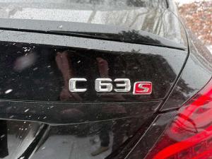 Black Mercedes-Benz C 63 AMG 2015 in Marijampole, with an engine capacity of 3.98 L and mileage of 200 thousand km for 26500 €, photo 12 on AUTOMOTO.COM.LV