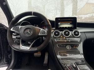 Black Mercedes-Benz C 63 AMG 2015 in Marijampole, with an engine capacity of 3.98 L and mileage of 200 thousand km for 26500 €, photo 15 on AUTOMOTO.COM.LV