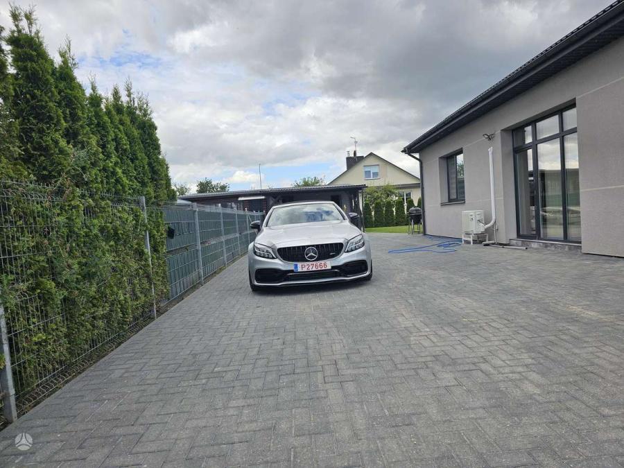 Grey Mercedes-Benz C 63 AMG 2020 in Panevezys, with an engine capacity of 3.98 L and mileage of 71 thousand km for 37000 €, photo 4 on AUTOMOTO.COM.LV