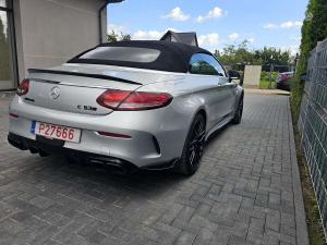 Grey Mercedes-Benz C 63 AMG 2020 in Panevezys, with an engine capacity of 3.98 L and mileage of 71 thousand km for 37000 €, photo 7 on AUTOMOTO.COM.LV