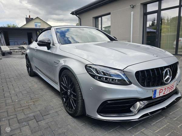 Grey Mercedes-Benz C 63 AMG 2020 in Panevezys, with an engine capacity of 3.98 L and mileage of 71 thousand km for 37000 €, photo 7 on AUTOMOTO.COM.LV