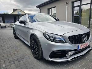 Grey Mercedes-Benz C 63 AMG 2020 in Panevezys, with an engine capacity of 3.98 L and mileage of 71 thousand km for 37000 €, photo 8 on AUTOMOTO.COM.LV