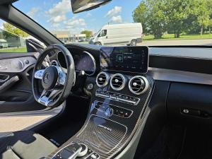 Grey Mercedes-Benz C 63 AMG 2020 in Panevezys, with an engine capacity of 3.98 L and mileage of 71 thousand km for 37000 €, photo 14 on AUTOMOTO.COM.LV