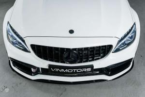 White Mercedes-Benz C 63 AMG 2017 in Vilnius, with an engine capacity of 3.98 L and mileage of 48 thousand km for 49999 €, photo 11 on AUTOMOTO.COM.LV