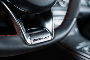 White Mercedes-Benz C 63 AMG 2017 in Vilnius, with an engine capacity of 3.98 L and mileage of 48 thousand km for 49999 €, photo 23 on AUTOMOTO.COM.LV