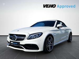 White Mercedes-Benz C 63 AMG 2017 in Klaipeda, with an engine capacity of 3.98 L and mileage of 76 thousand km for 46900 €, photo  on AUTOMOTO.COM.LV