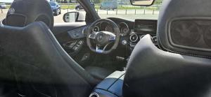 White Mercedes-Benz C 63 AMG 2017 in Klaipeda, with an engine capacity of 3.98 L and mileage of 76 thousand km for 46900 €, photo 27 on AUTOMOTO.COM.LV