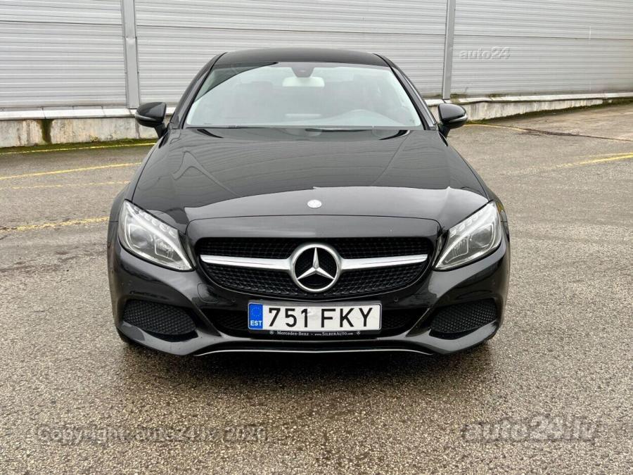 Black Mercedes-Benz C-Class 2016 in Parnu, with an engine capacity of 2.00 L and mileage of 141 thousand km for 17490 €, photo 2 on AUTOMOTO.COM.LV
