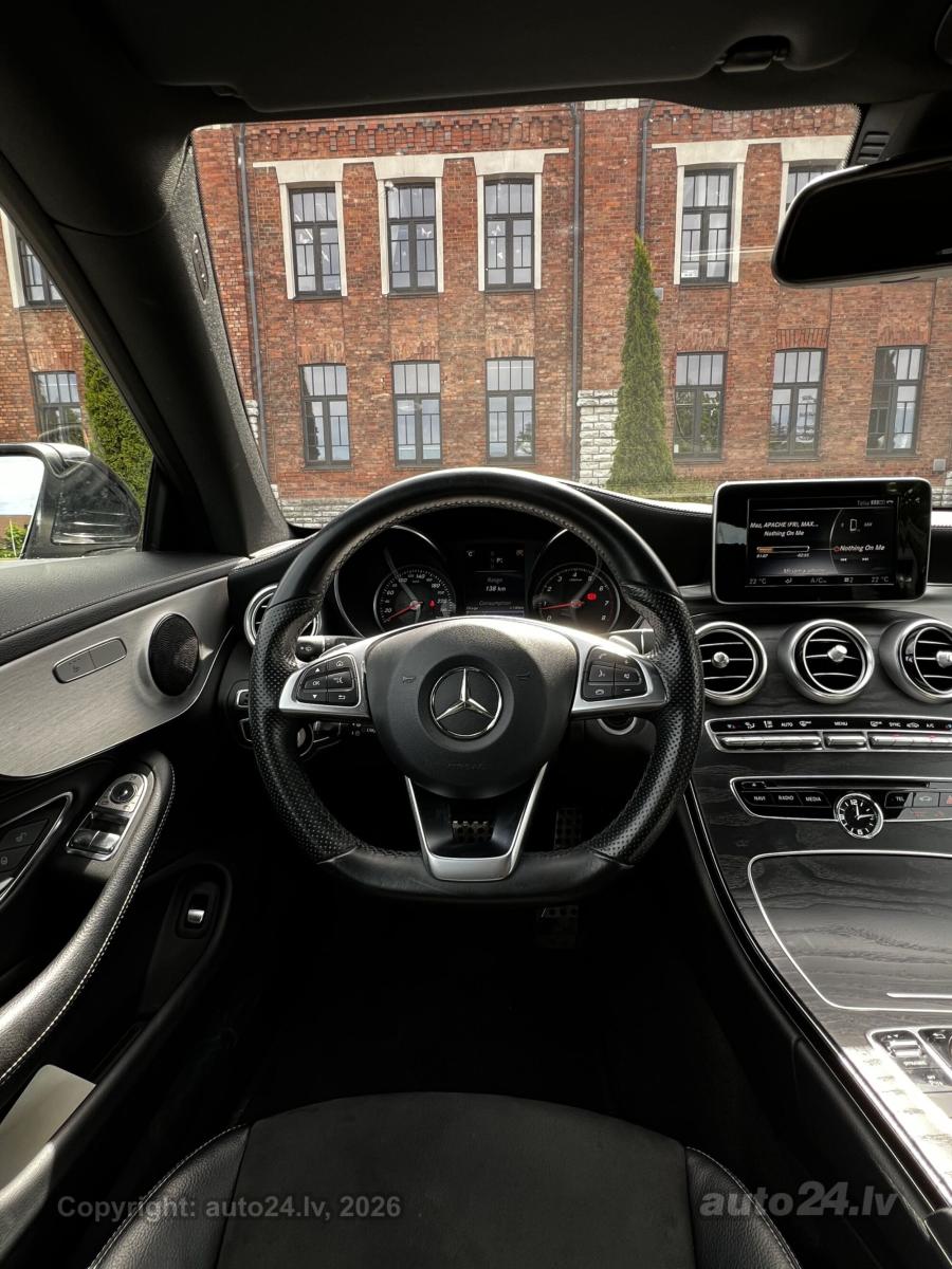 Black Mercedes-Benz C-Class 2016 in Tallinn, with an engine capacity of 1.60 L and mileage of 106 thousand km for 20500 €, photo 11 on AUTOMOTO.COM.LV