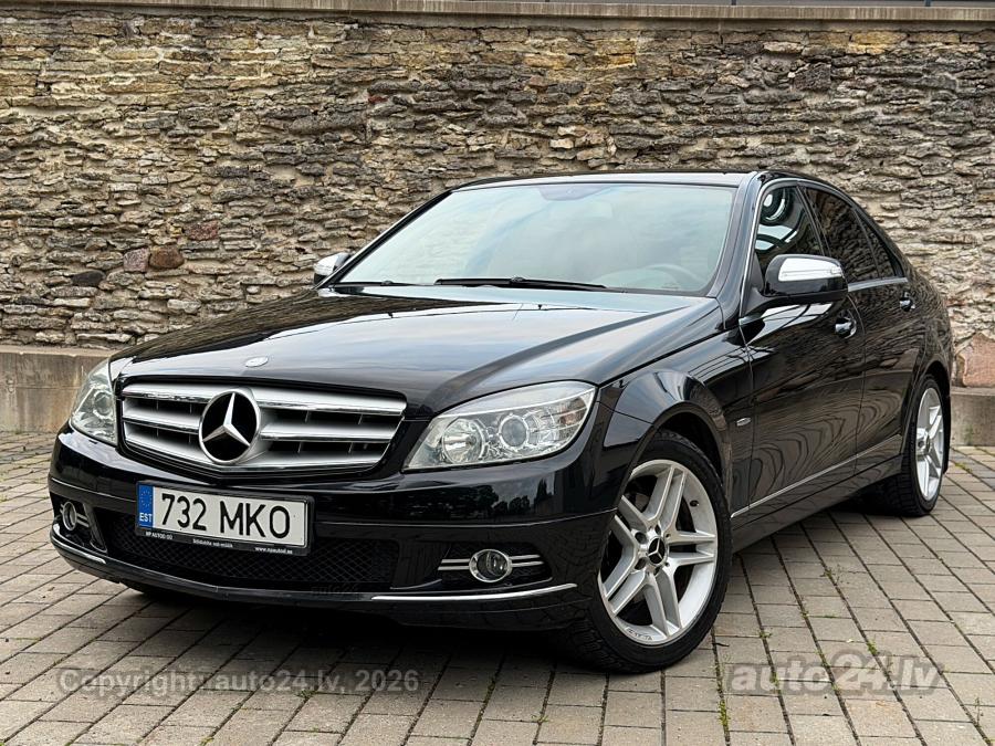 Black Mercedes-Benz C-Class 2007 in Tallinn, with an engine capacity of 1.80 L and mileage of 262 thousand km for 5400 €, photo 1 on AUTOMOTO.COM.LV