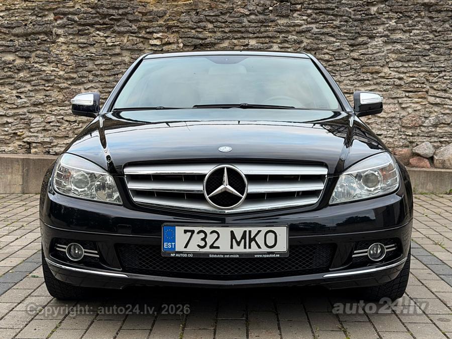 Black Mercedes-Benz C-Class 2007 in Tallinn, with an engine capacity of 1.80 L and mileage of 262 thousand km for 5400 €, photo 3 on AUTOMOTO.COM.LV