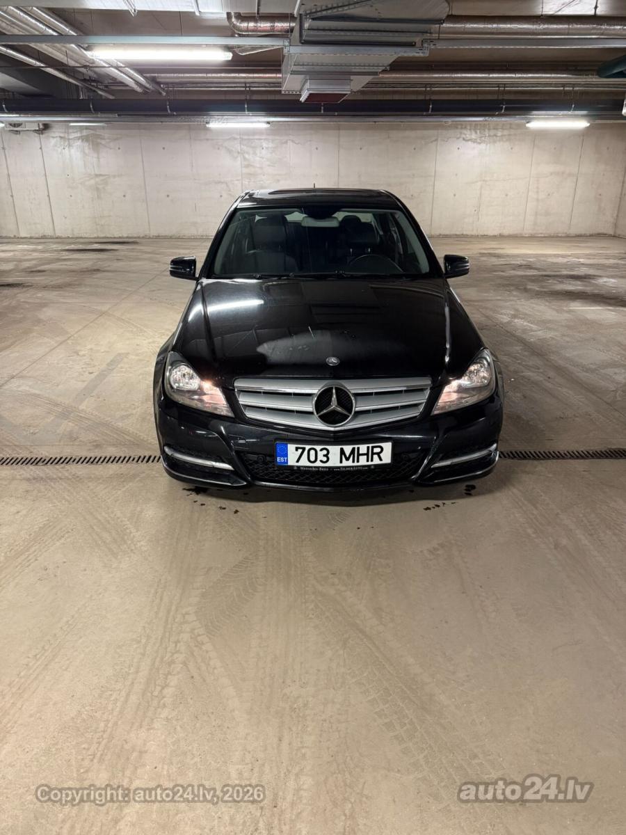 Black Mercedes-Benz C-Class 2012 in Tallinn, with an engine capacity of 1.80 L and mileage of 176 thousand km for 8000 €, photo 2 on AUTOMOTO.COM.LV