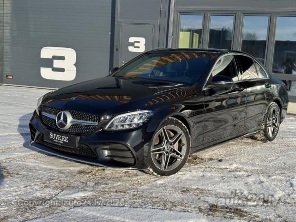 Black Mercedes-Benz C-Class 2019 in Tallinn, with an engine capacity of 1.60 L and mileage of 59 thousand km for 23995 €, photo 2 on AUTOMOTO.COM.LV