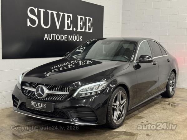 Black Mercedes-Benz C-Class 2019 in Tallinn, with an engine capacity of 1.60 L and mileage of 59 thousand km for 22995 €, photo 1 on AUTOMOTO.COM.LV