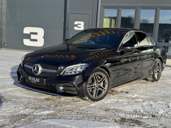Black Mercedes-Benz C-Class 2019 in Tallinn, with an engine capacity of 1.60 L and mileage of 59 thousand km for 22995 €, photo 2 on AUTOMOTO.COM.LV