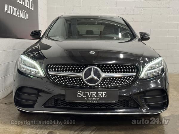 Black Mercedes-Benz C-Class 2019 in Tallinn, with an engine capacity of 1.60 L and mileage of 59 thousand km for 22995 €, photo 3 on AUTOMOTO.COM.LV